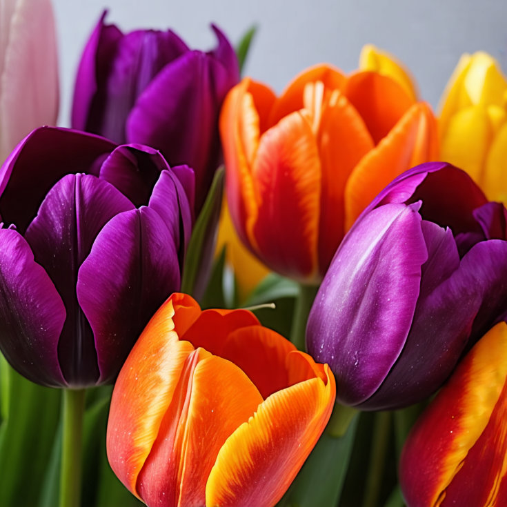 24 x Tulip Bulbs - Flamin Hot Mix