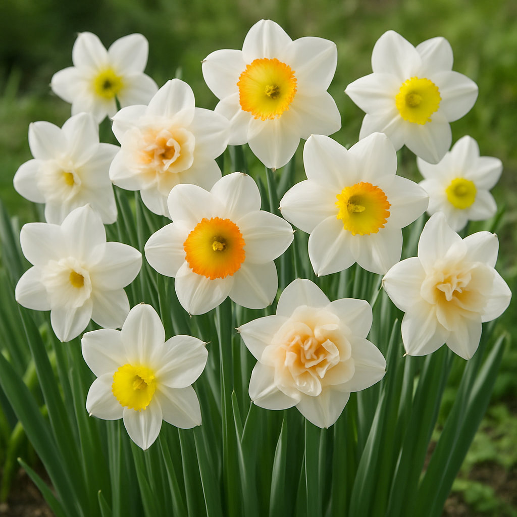 Daffodil Bulbs - Premium White Mixed
