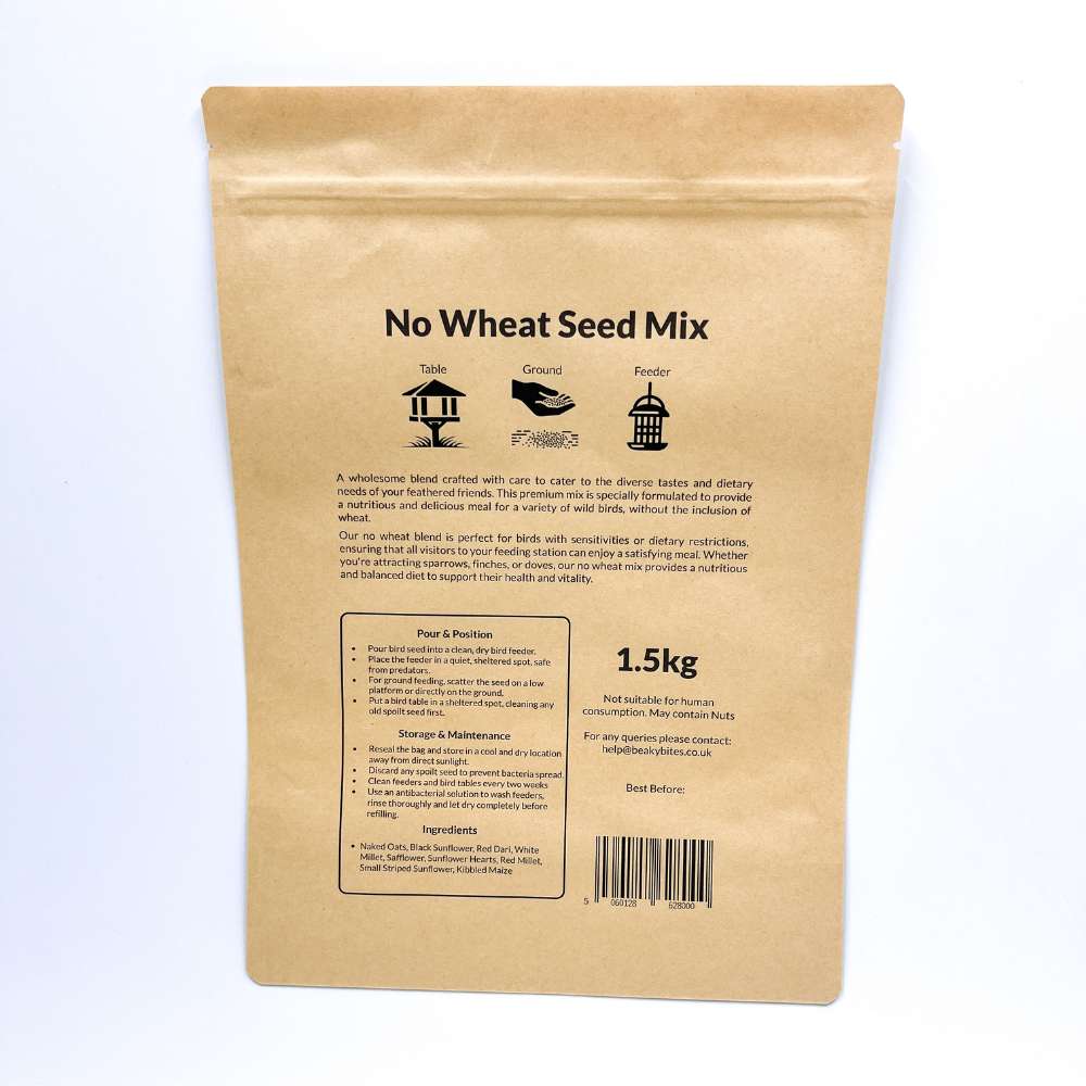 BeakyBites No Mess Bird Seed Mix - 1.5kg Bag