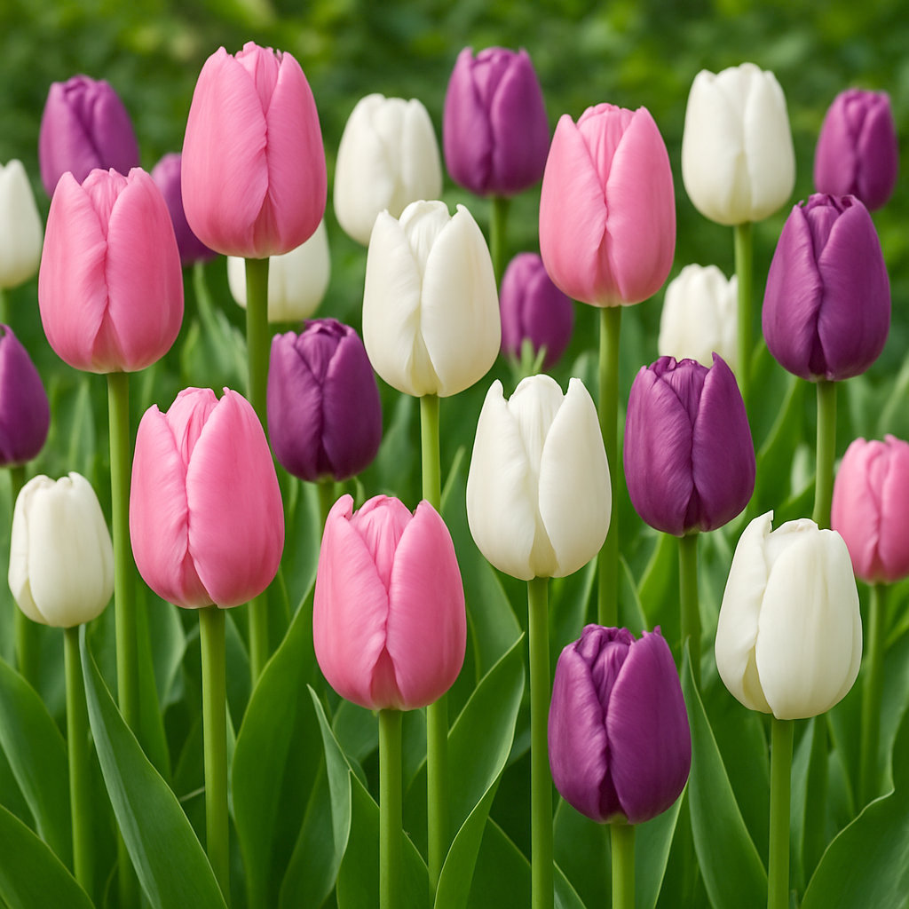 24 x Tulip Bulbs - Purple Passion Mix
