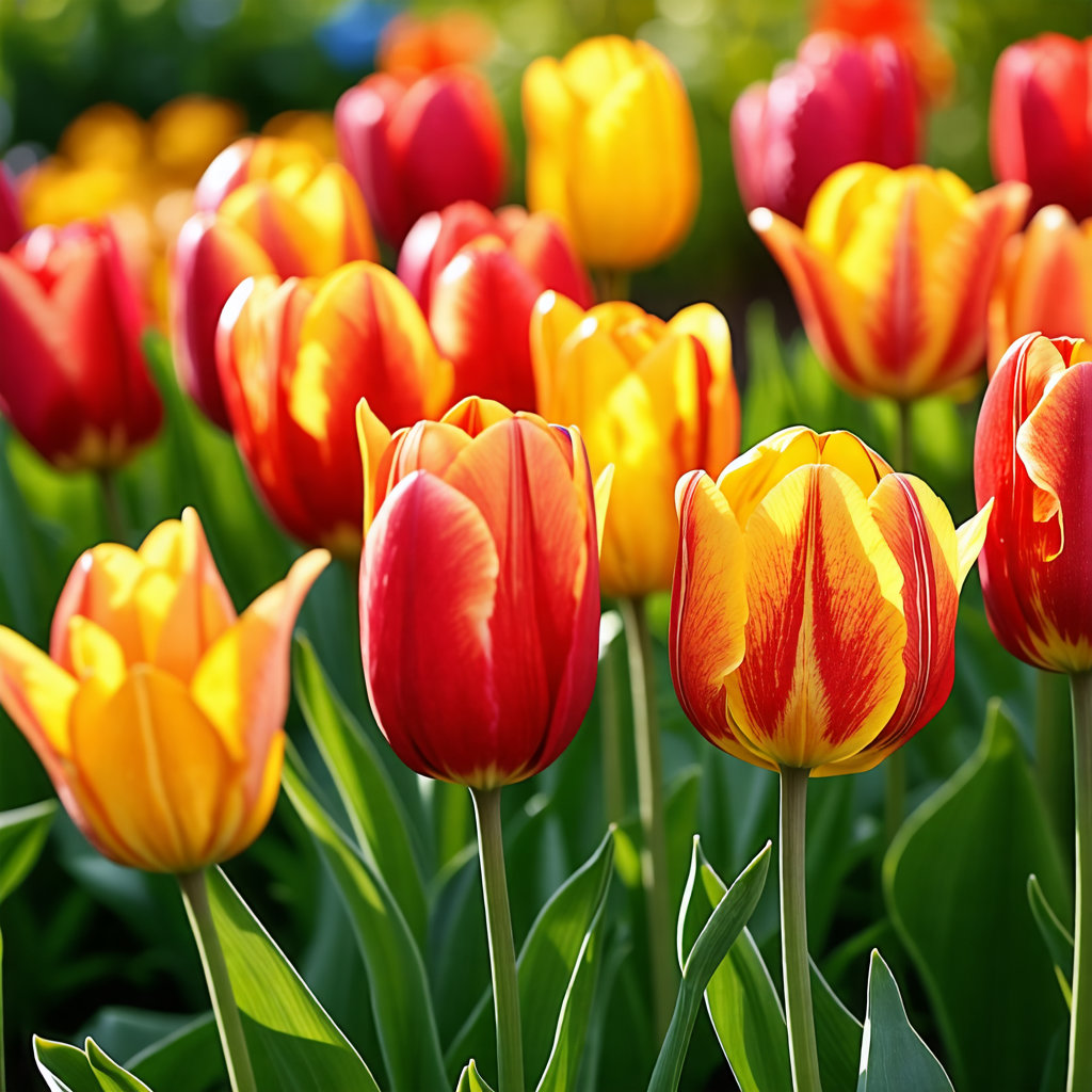 24 x Tulip Bulbs - Flamin Hot Mix